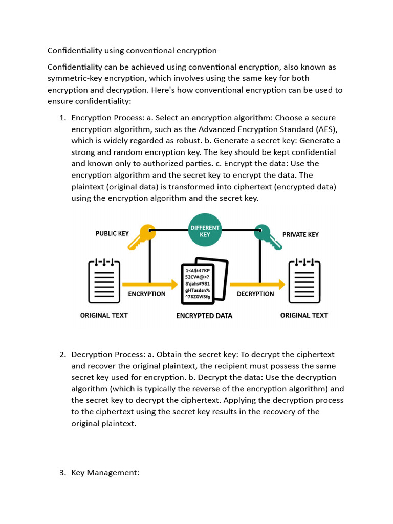 Confidentiality Using Conventional Encryption | PDF | Encryption | Key ...