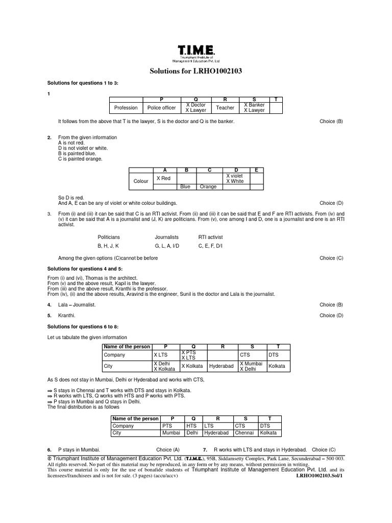 Double Line Up, Distributions and Selection - Sol | PDF