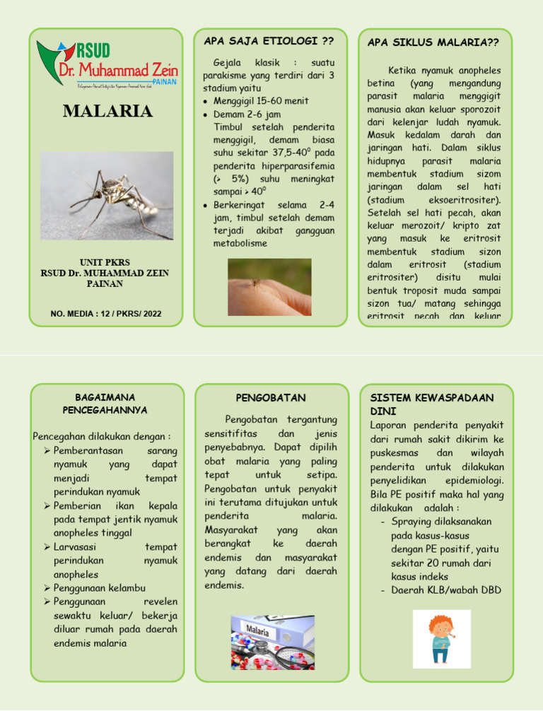 Leaflet Malaria | PDF