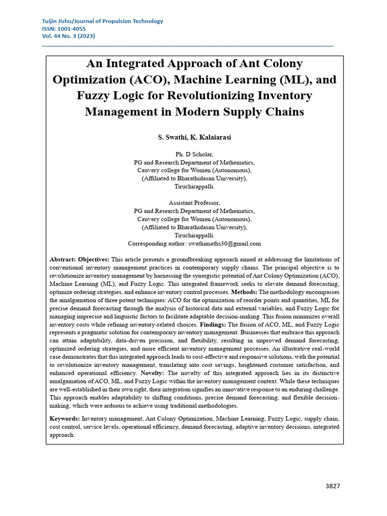 NO60 JPT-57+swathi+manuscript+2 | PDF | Fuzzy Logic | Machine Learning