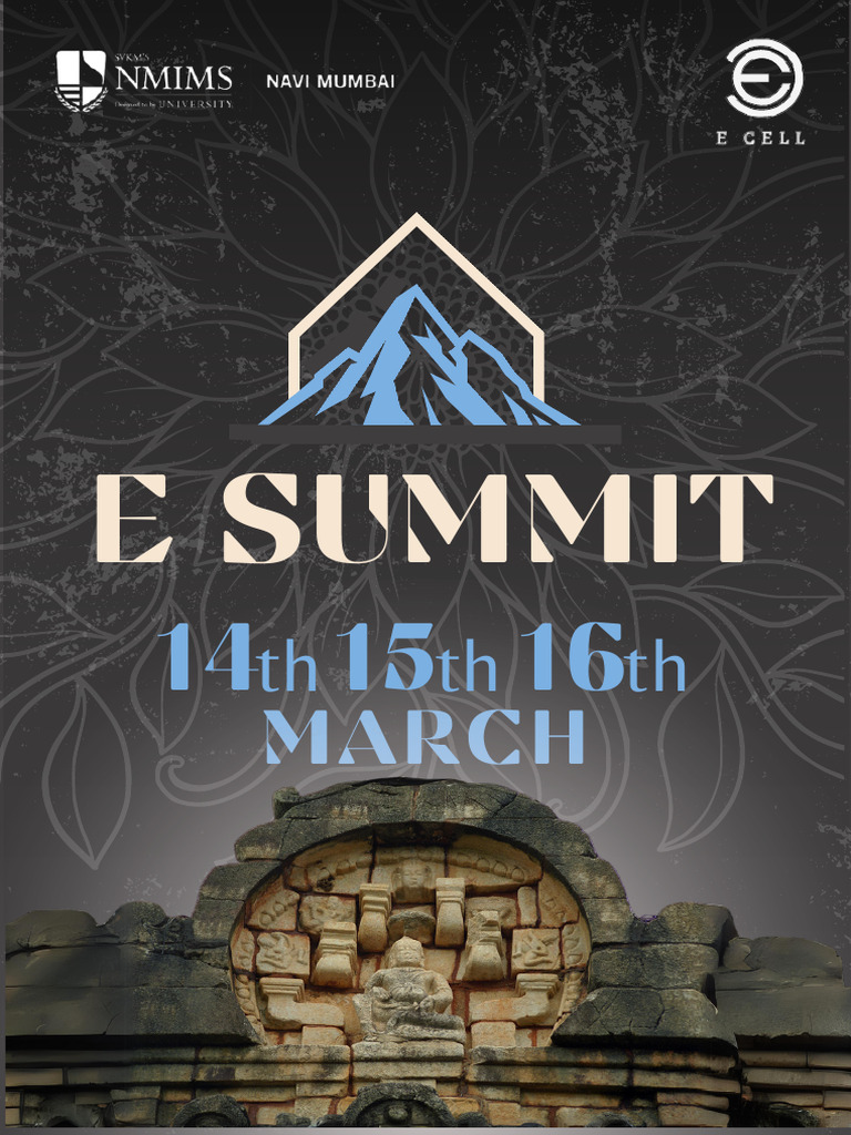 ESummit'24 Brochure | PDF | Entrepreneurship | Business