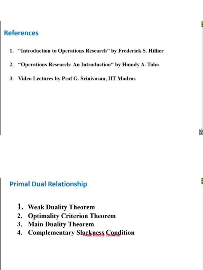 Primal Dual Relationship Properties | PDF