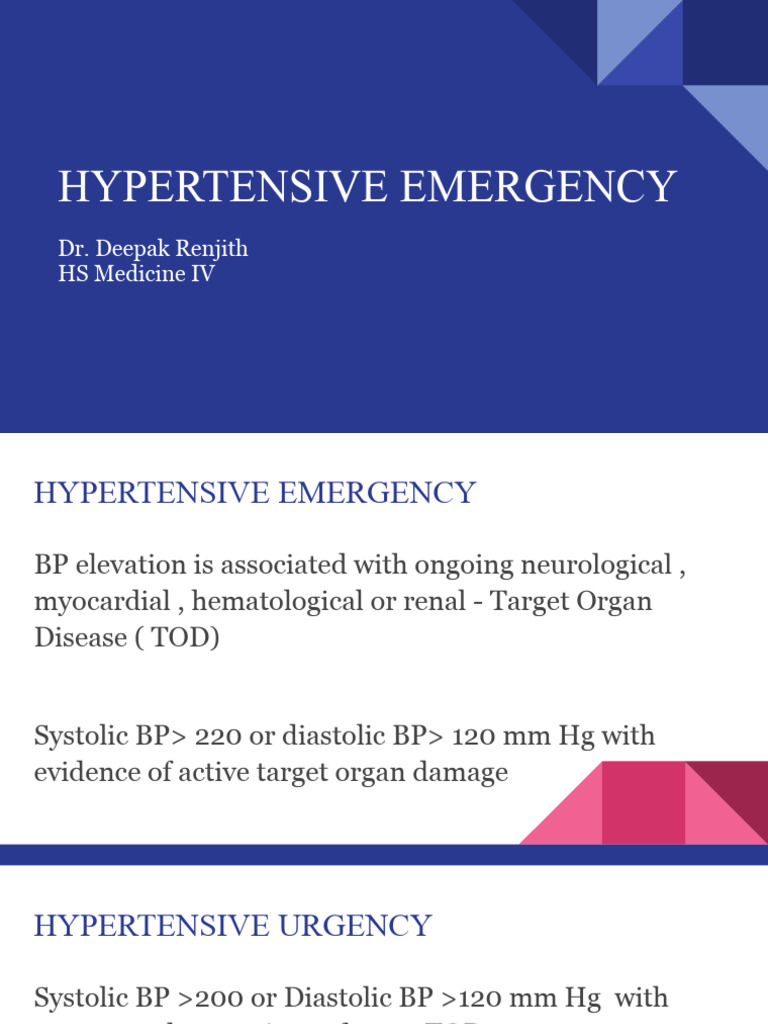 Hypertensive Emergency 125719 | PDF