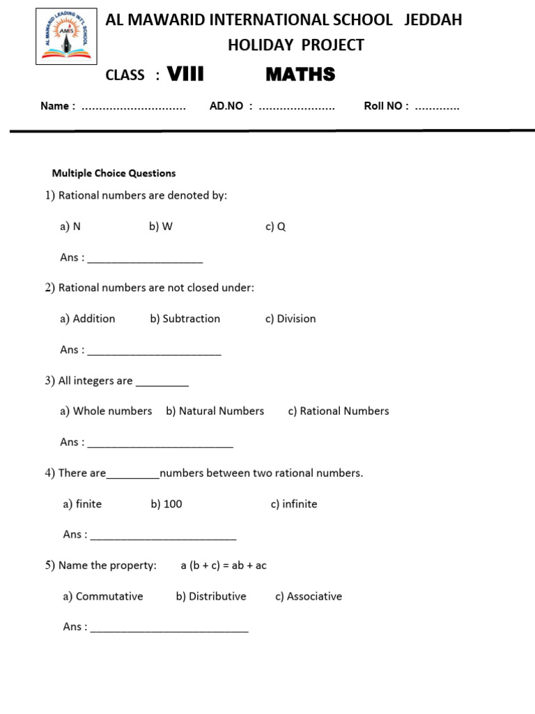 8 Maths | PDF | Integer | Ring Theory