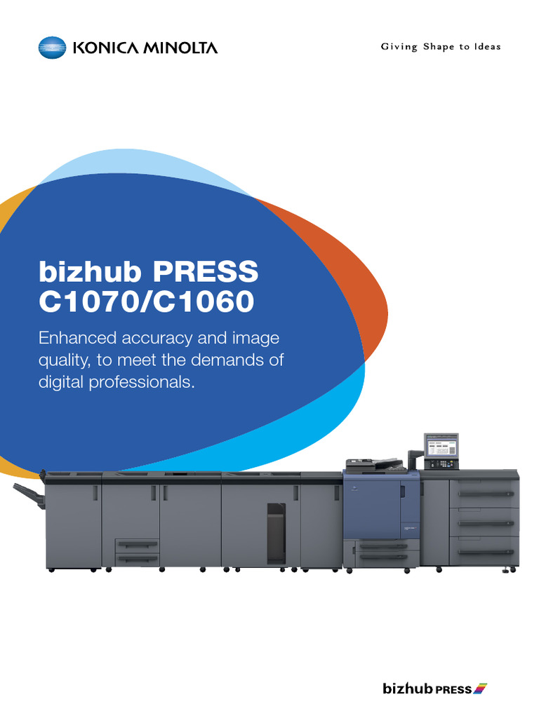 bizhub-PRESS_C1060 | PDF | Printer (Computing) | Computing