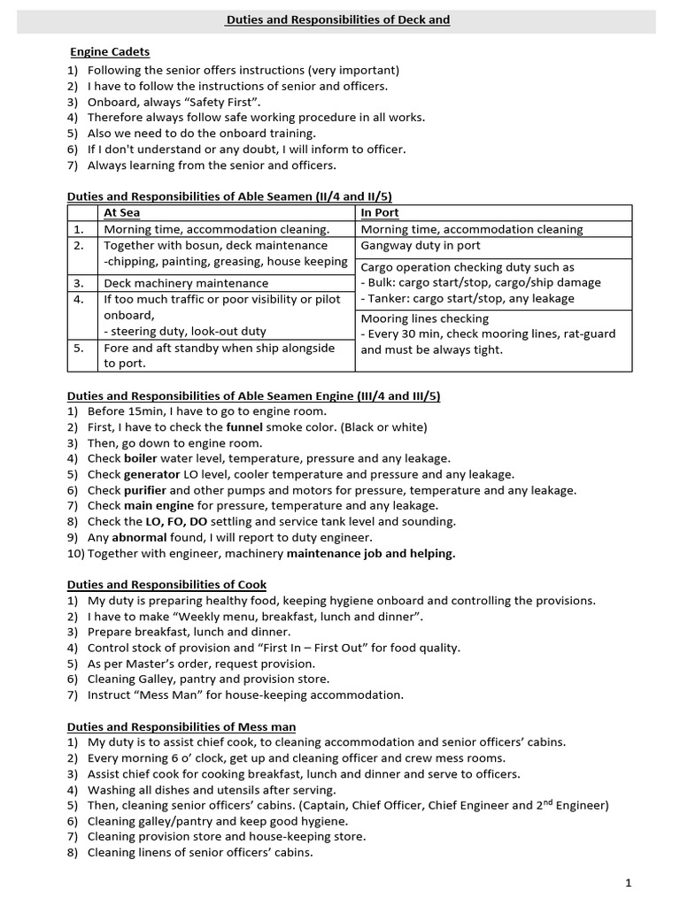 Training For Deck - 1 | PDF | Waste | Firefighting