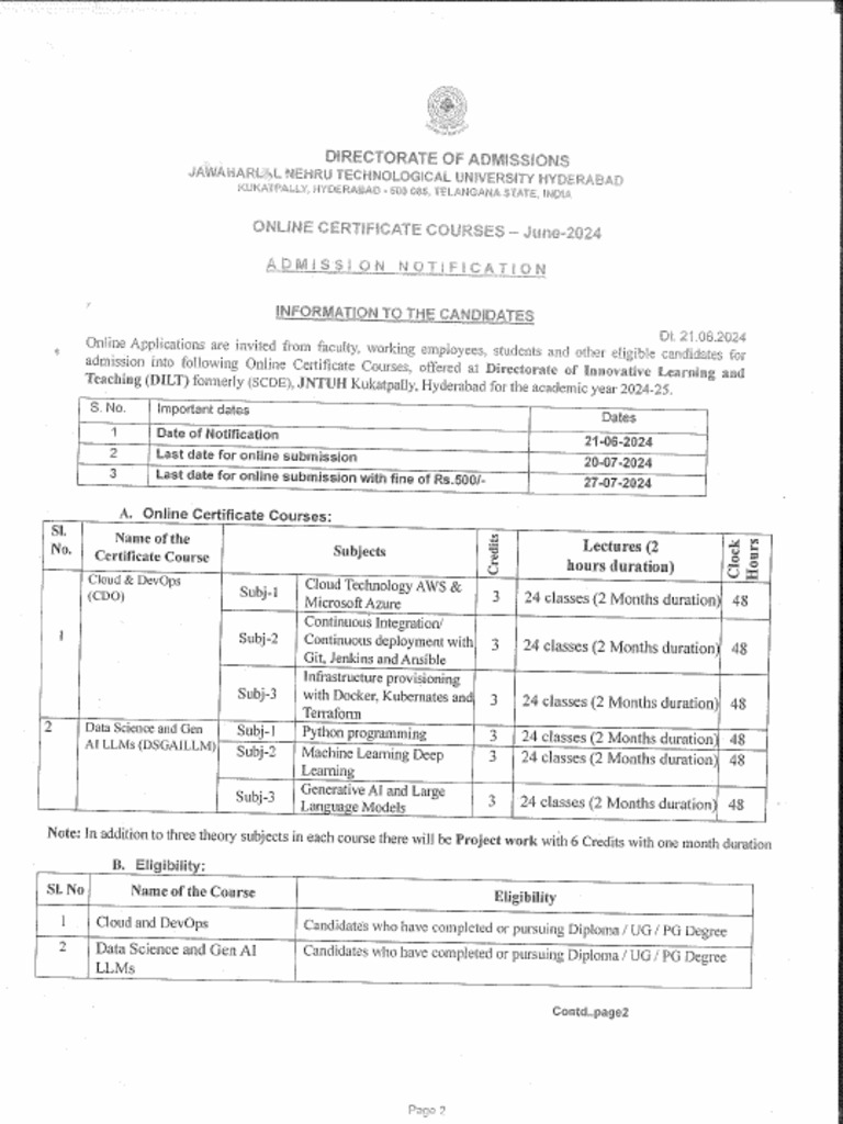 JNTUH Online DevOps 2024 | PDF
