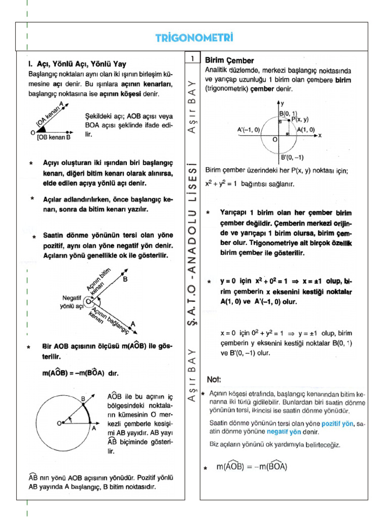 Trigonometri 1 | PDF