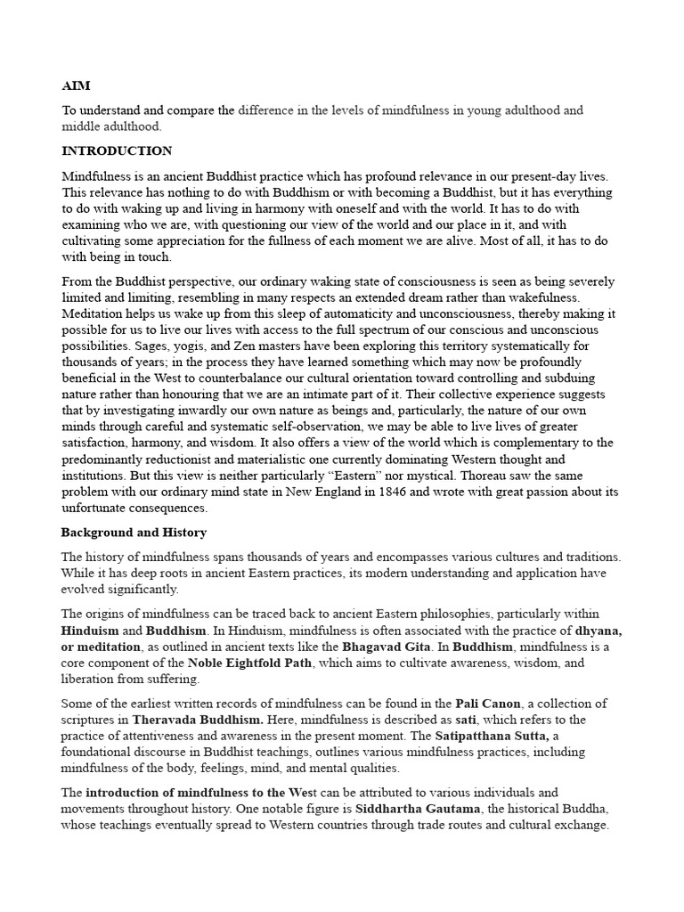 Positive Practical Draft | PDF | Sati (Buddhism) | Mindfulness