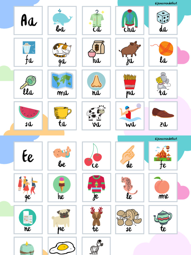 Fichas para Aprender A LEER | PDF