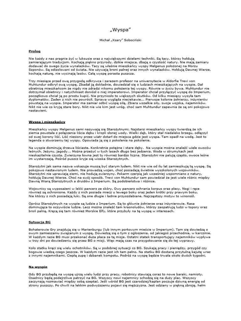 Wyspa | PDF