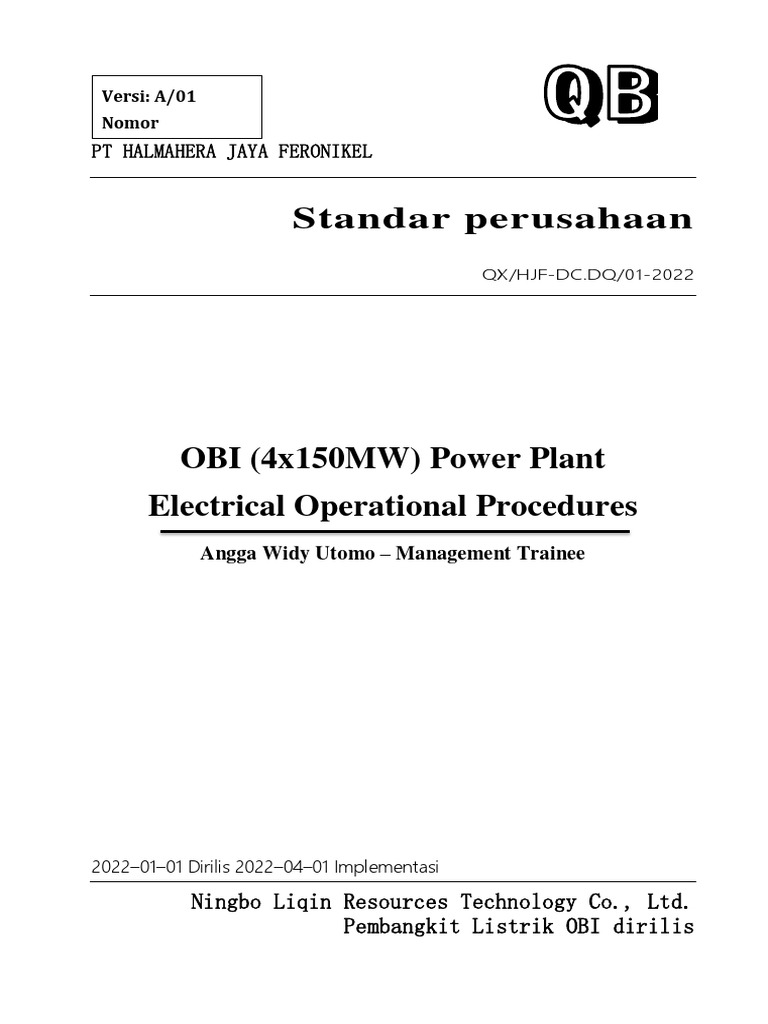 Electrical Operational Procedures | PDF