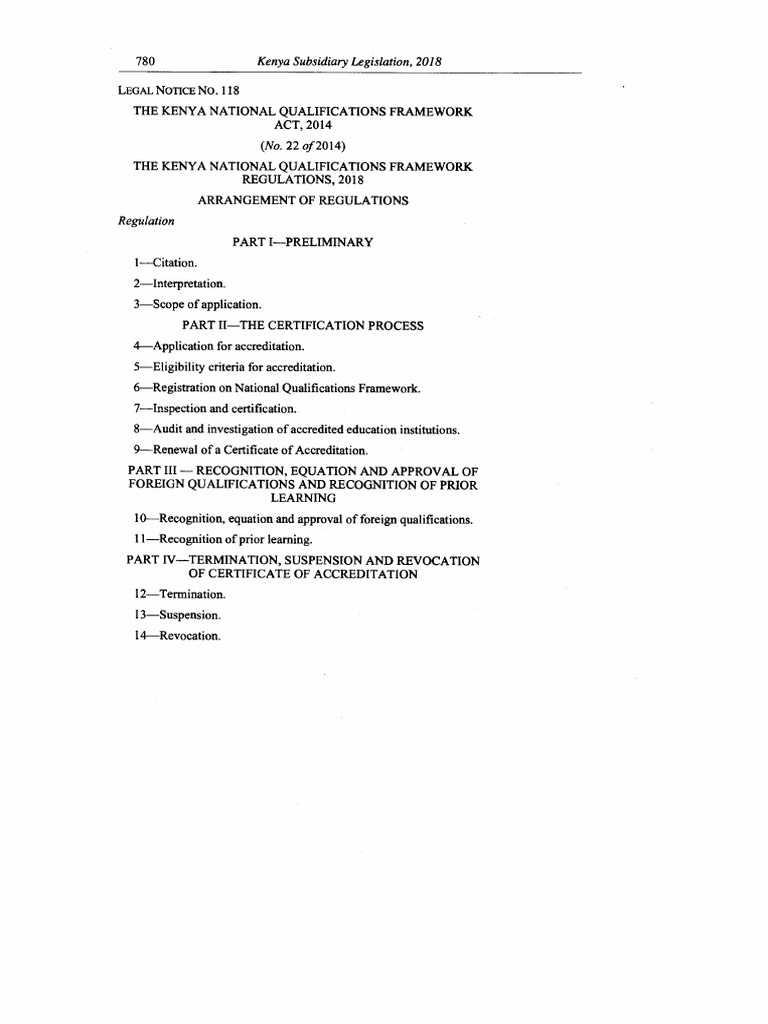 KNQF Regulations 2018 | PDF | Academic Degree | Educational Assessment