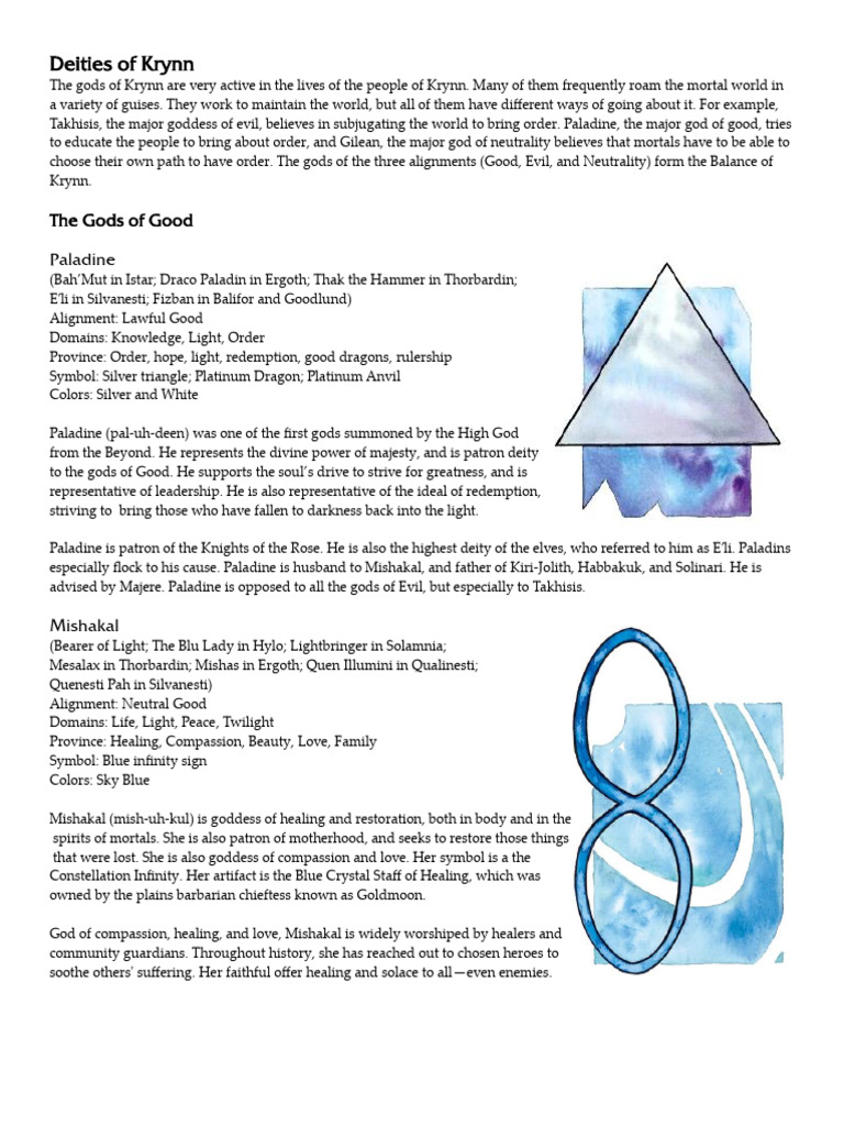 Deities of Krynn | PDF | Dragonlance