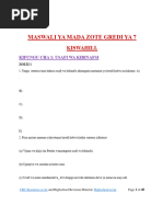 Mshale Wa Matumaini by John Habwe. | PDF