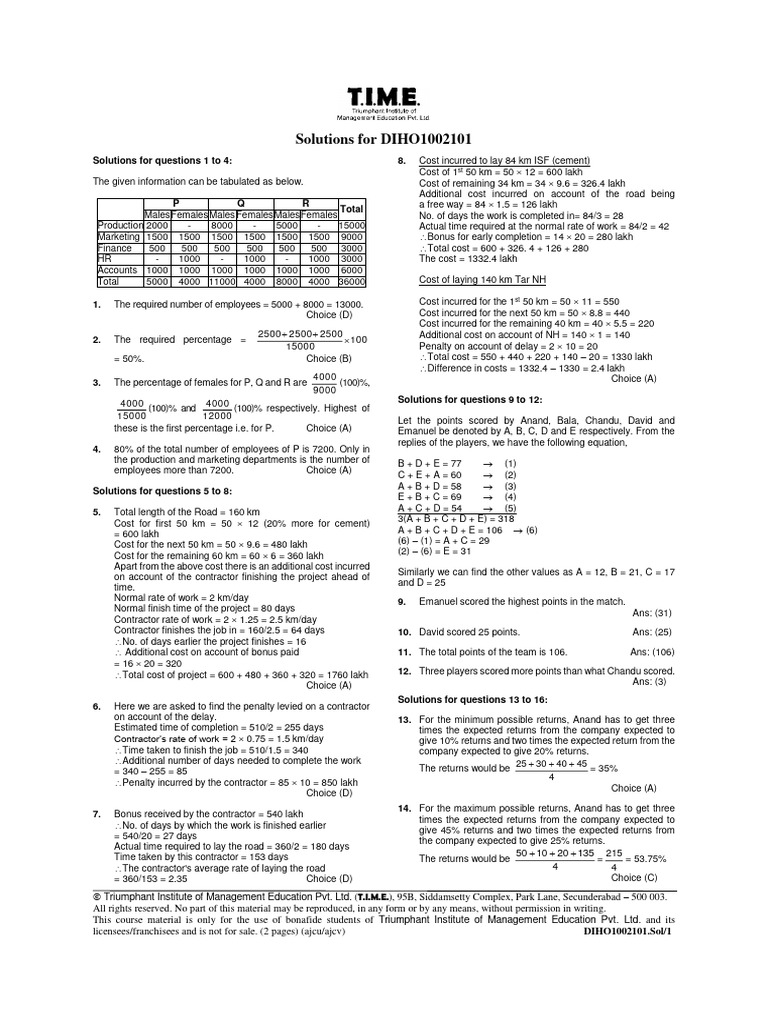 Caselets - Sol | PDF | Economies