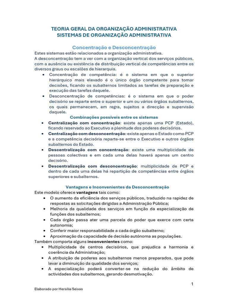 TGOA - Sistemas de Organização Administrativa Corrigido | PDF ...