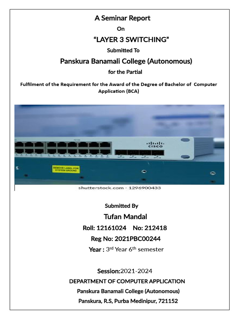 Seminar Report Pdf Computer Network Routing