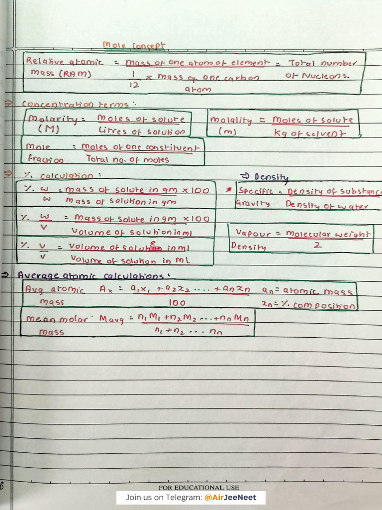 Physical Chemistry Notes | PDF