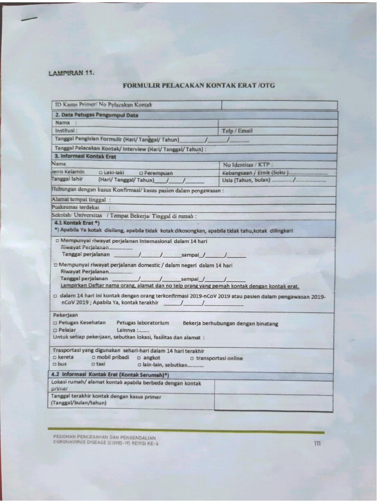 form lacak OTG 1 | PDF
