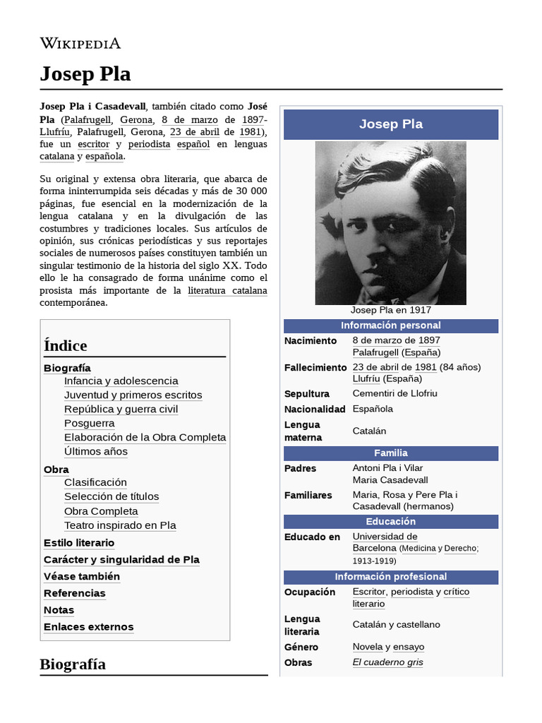 Josep Pla | PDF