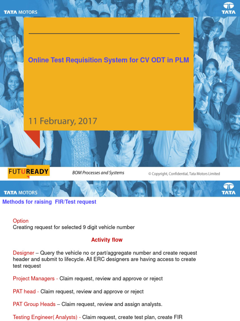 Designer Guideline To Raise ODT Test Request | PDF | Product Lifecycle ...