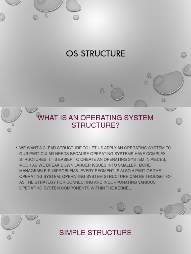 5 Os Structure Pdf Kernel Operating System Operating System