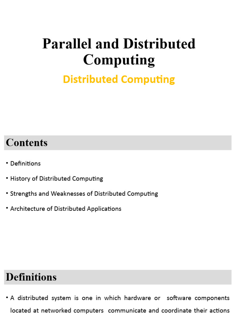 Updated Lecture 08 - Distributed Computing | PDF | Distributed ... Updated Lecture 08 - Distributed Computing | PDF | Distributed ...
