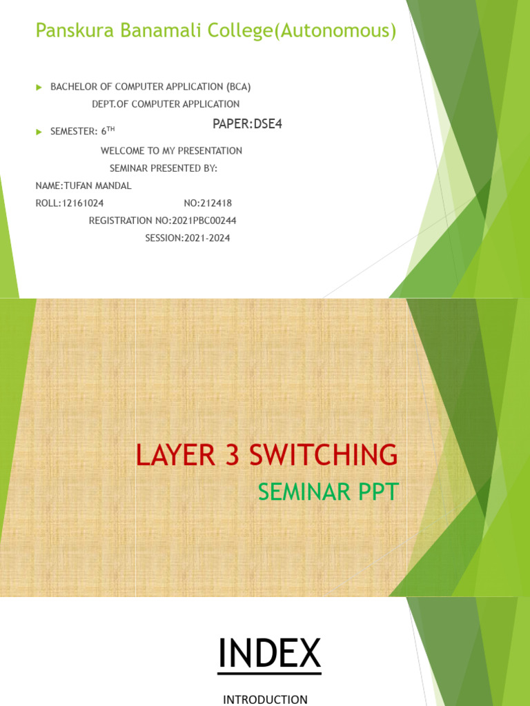Seminar PPT | PDF | Computer Network | Routing