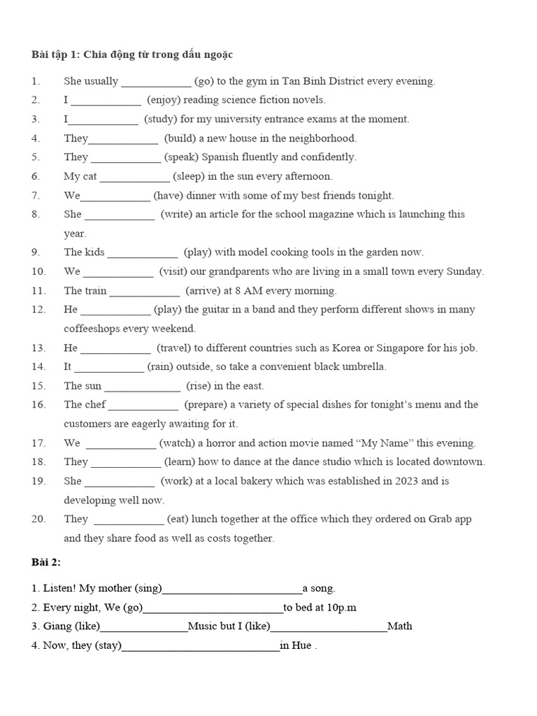 BT HTD Và HTTD | PDF