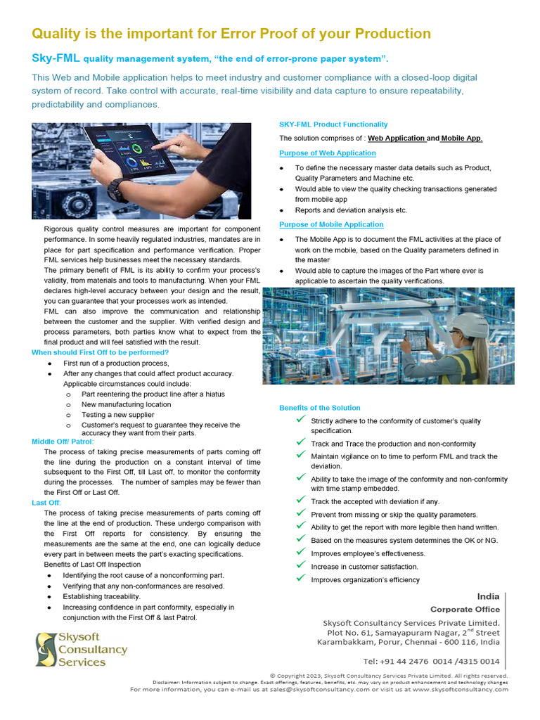 Sky FML | PDF | Verification And Validation | Accuracy And Precision
