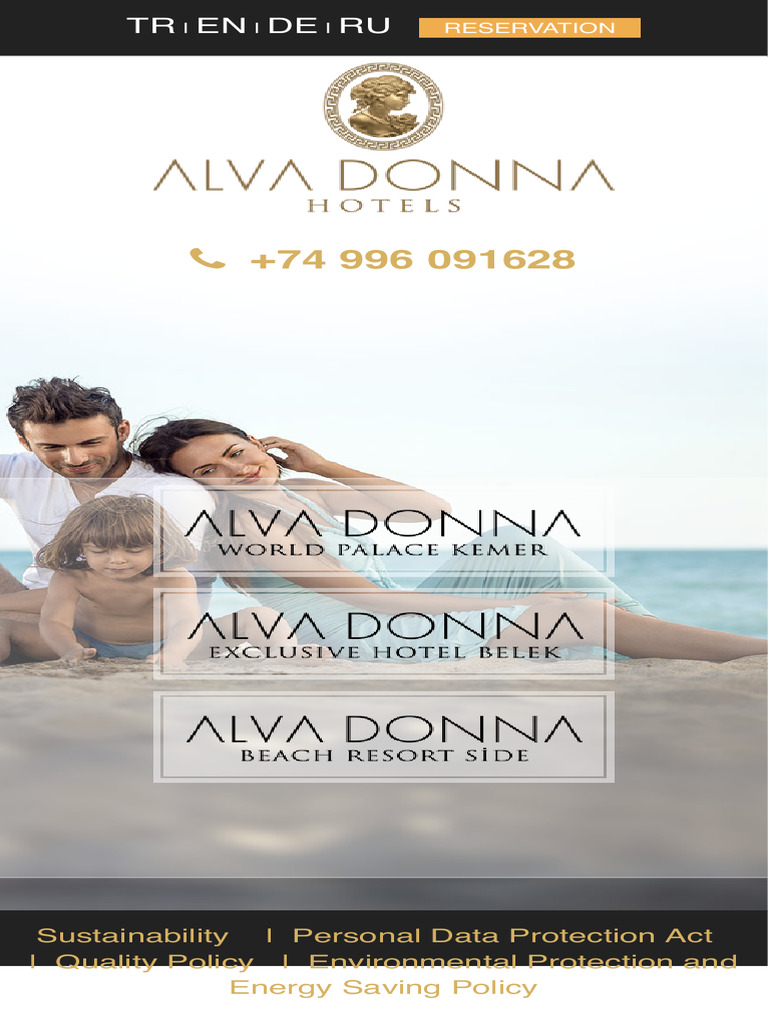 Alva Donna Hotels - Exclusive Hotel & Spa | PDF