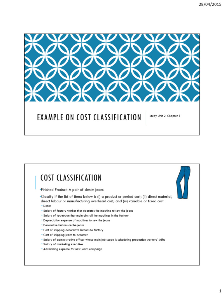 SU2 - C1 - Example On Cost Classification 2slides 2023-03-09 15-18-18 ...