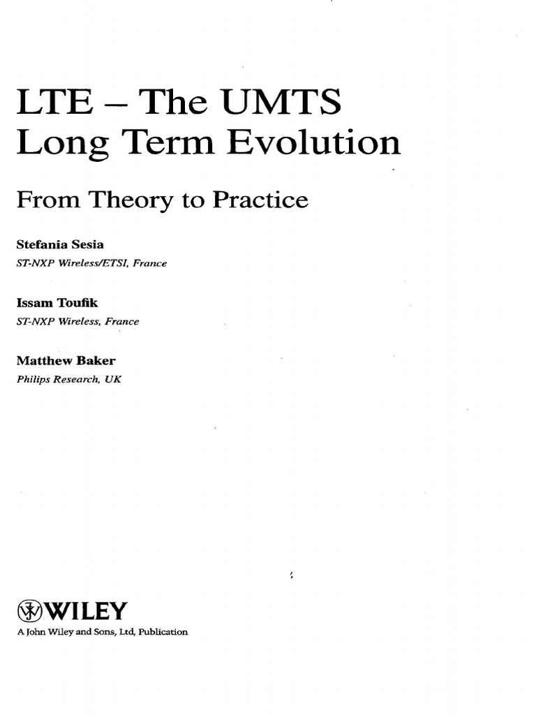 LTE The UMTS Long Term Evolution | PDF | Cellular Network | Mimo