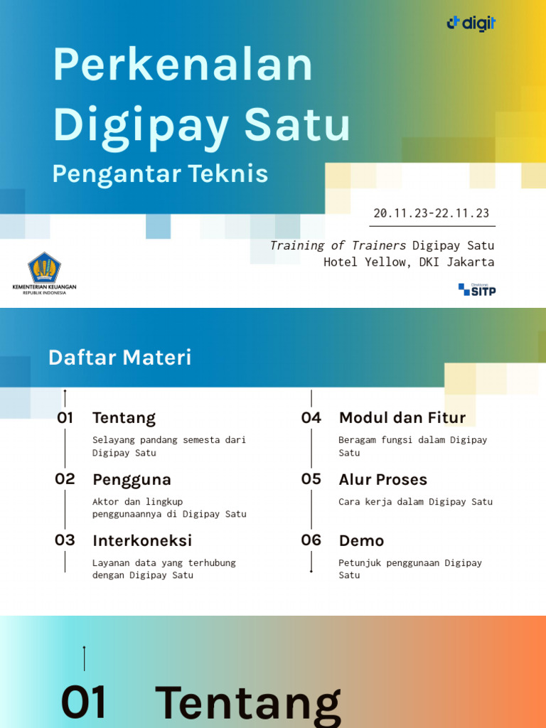 Materi Teknis Digipay Satu | PDF