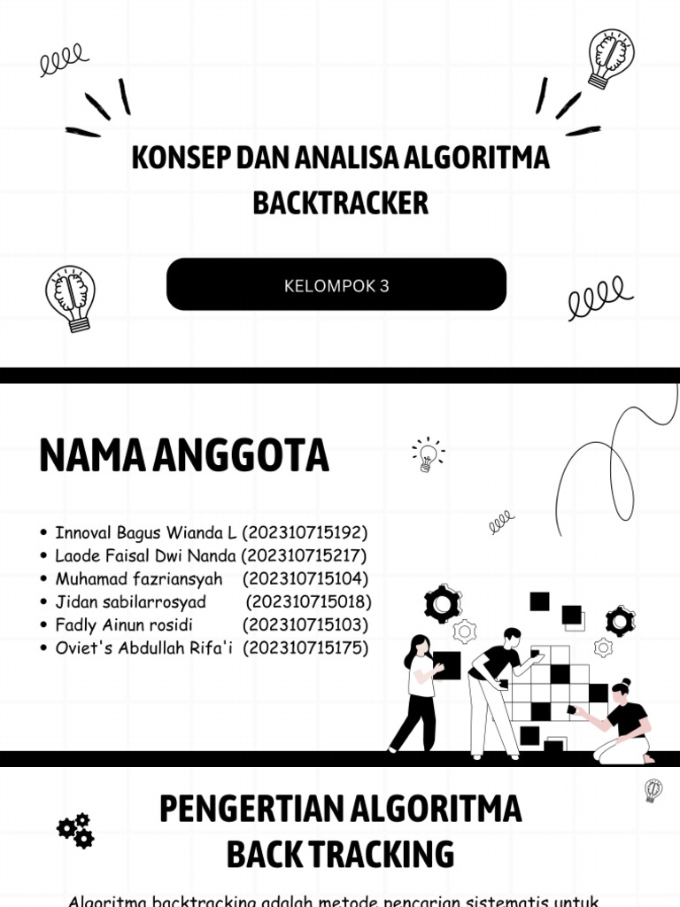 Konsep Dan Analisa Algoritma Bactracker Kelompok 3 | PDF