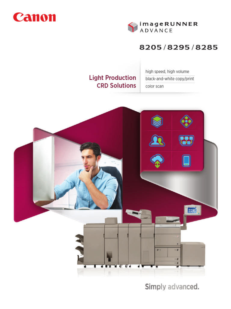 Canon imageRUNNER ADVANCE 8285 Brochure | PDF | Image Scanner | Paper