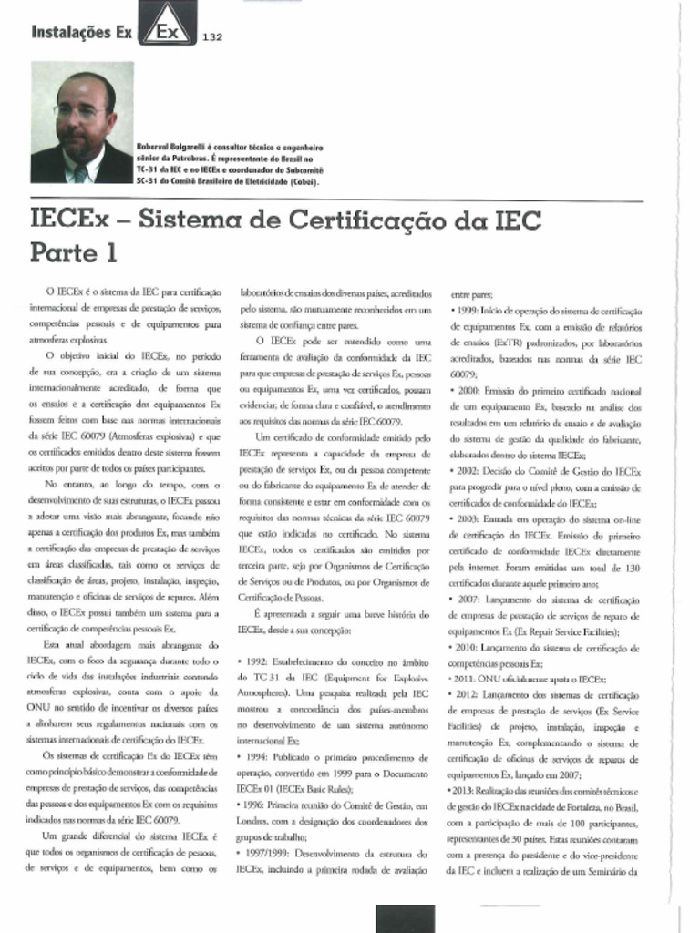 2014-06 - Artigo OSE Coluna Ex - O IECEx - Parte 1-2 - Bulgarelli | PDF