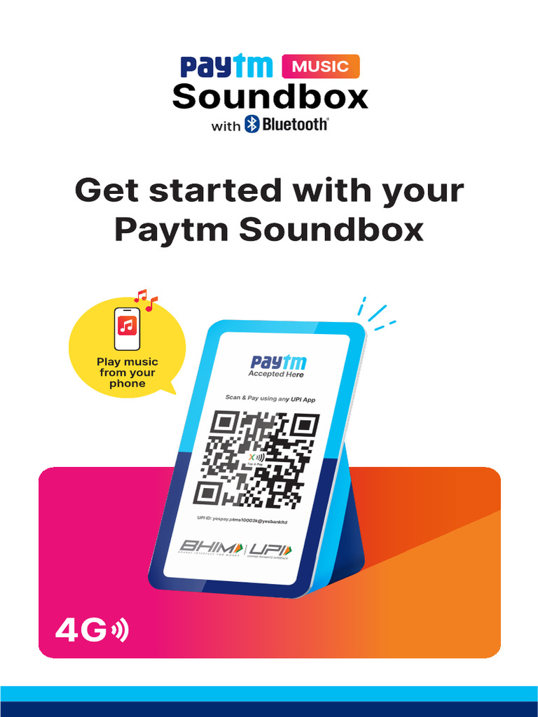 Paytm Soundbox User Manual | PDF | Bluetooth | Mobile Phones Paytm Soundbox User Manual | PDF | Bluetooth | Mobile Phones