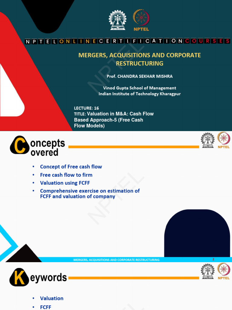 Week 4 | PDF | Free Cash Flow | Valuation (Finance)