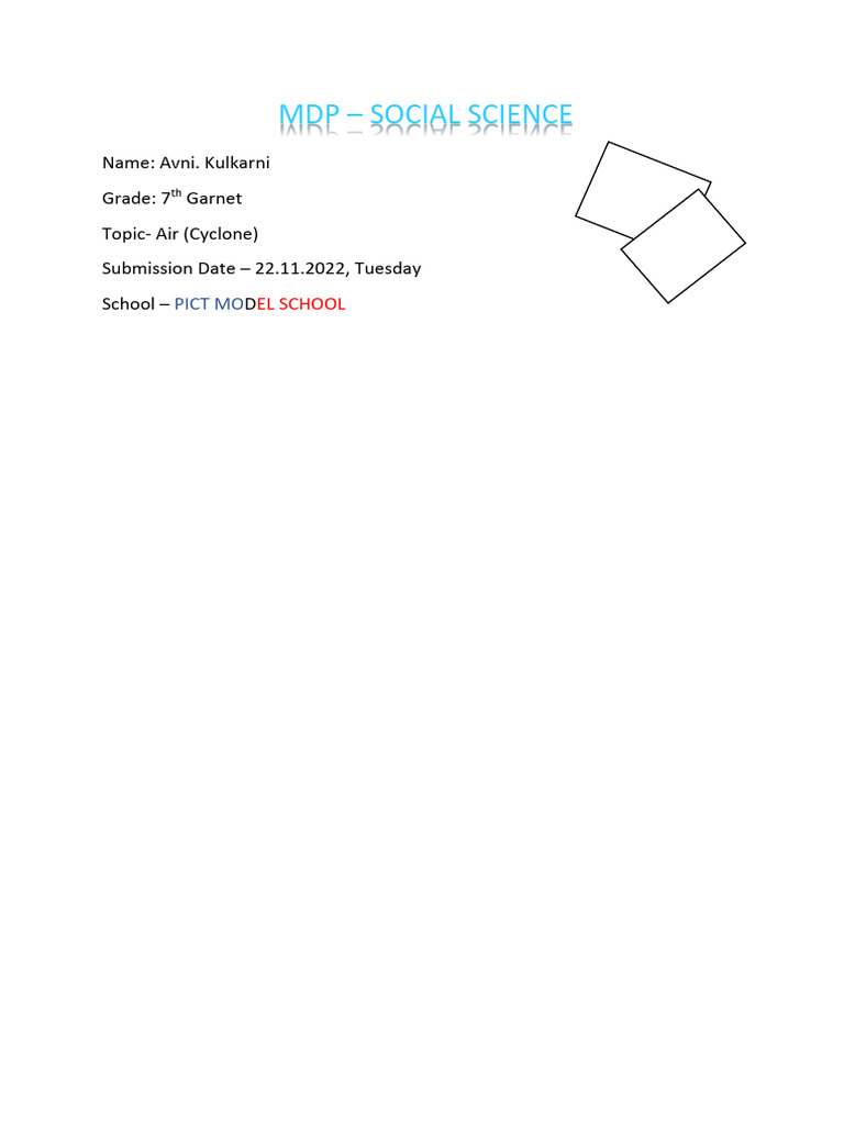Cyclone Study for 7th Graders | PDF | Science & Mathematics
