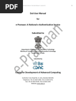 User Manual for ecinepramaan Portal | PDF | Button (Computing) | Password