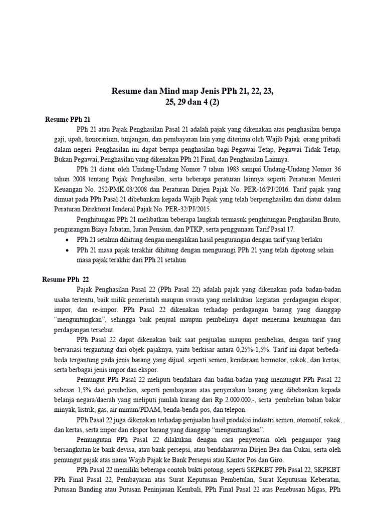 Salin - Resume Dan Mind Map (MILA) - 1 | PDF