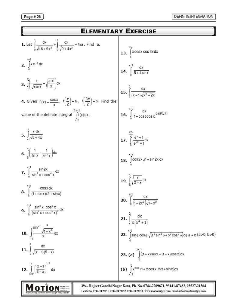 Elementary Exercise | PDF | Trigonometric Functions | Trigonometry