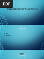 Types of Amabizo in Zulu Language | PDF