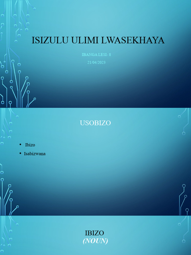 Izinhlobo Zamabizo Themu 2 | PDF