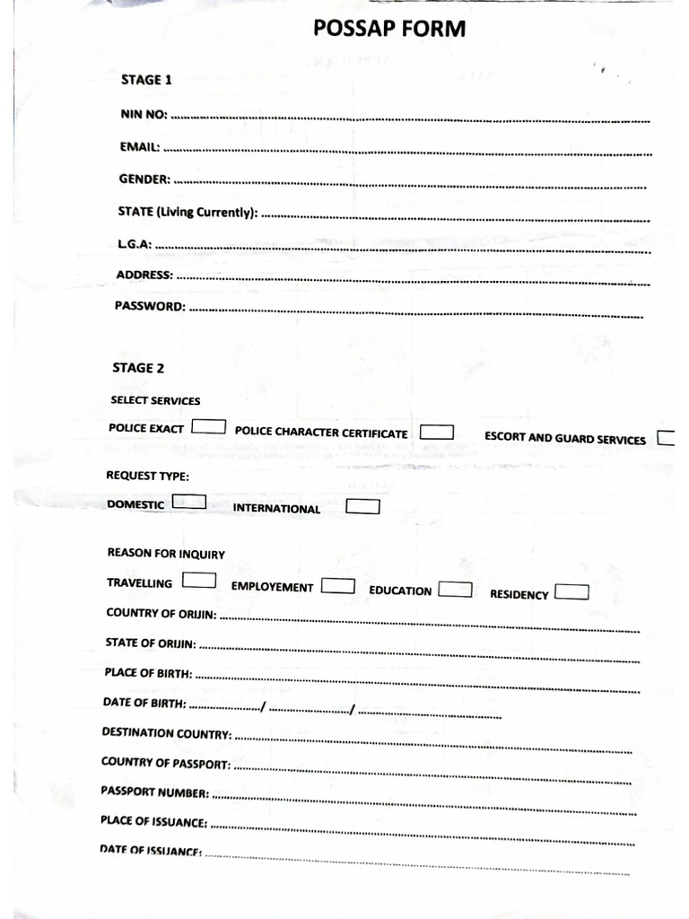 Document Application Visa Part | PDF