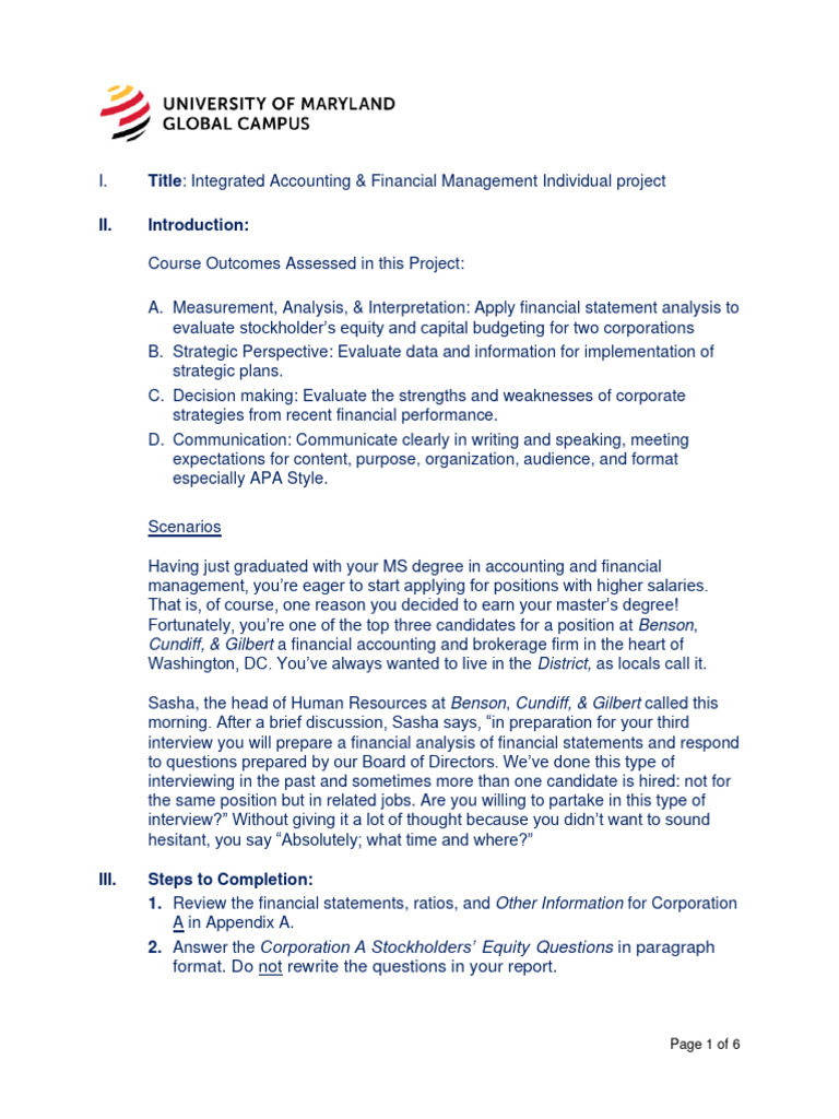 MSAF 670 Su 2022 Project 1 Instructions | PDF | Internal Rate Of Return | Stocks