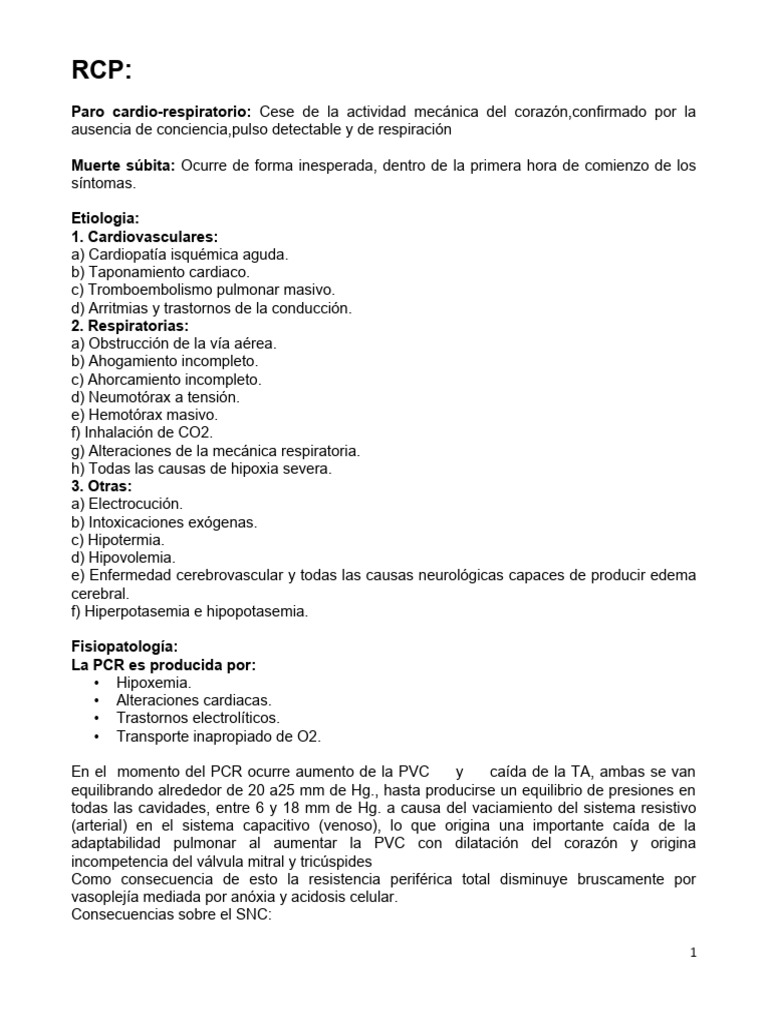 24 RCP | PDF | Reanimación cardiopulmonar | Paro cardíaco