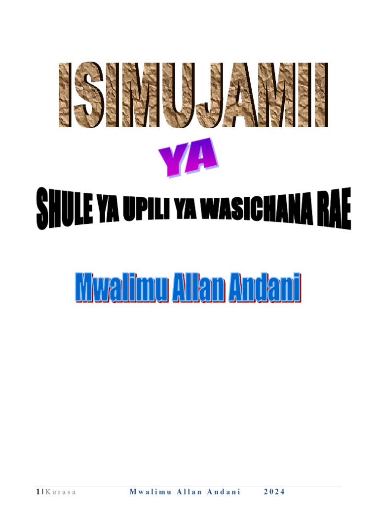 Isimujamii Notes PDF | PDF